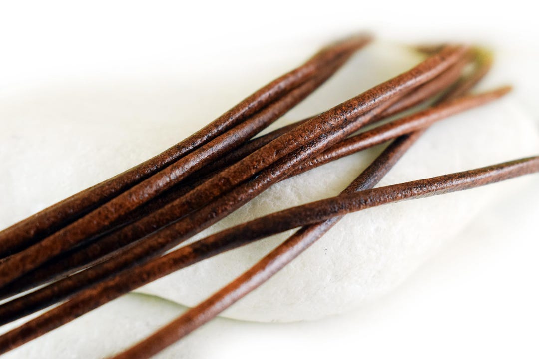 2.2mm Tobacco Brown Leather Cord, Brown Greek Leather Cord, Necklace ...