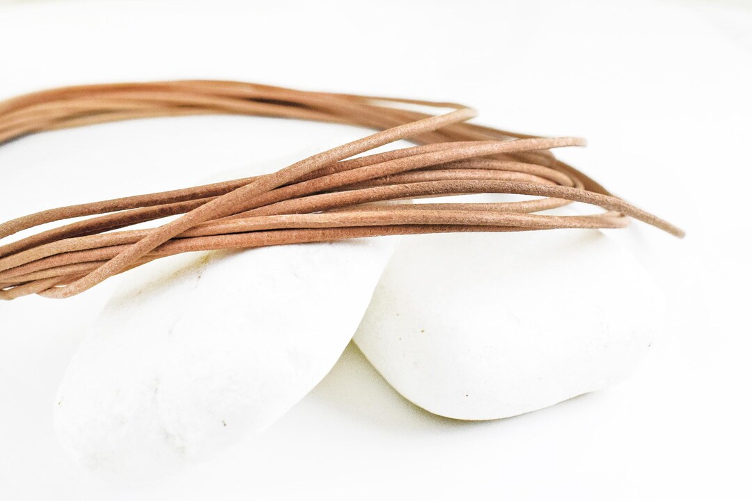 1.2mm Natural Leather Cord, Greek Leather Round Cord, Necklace Cord ...