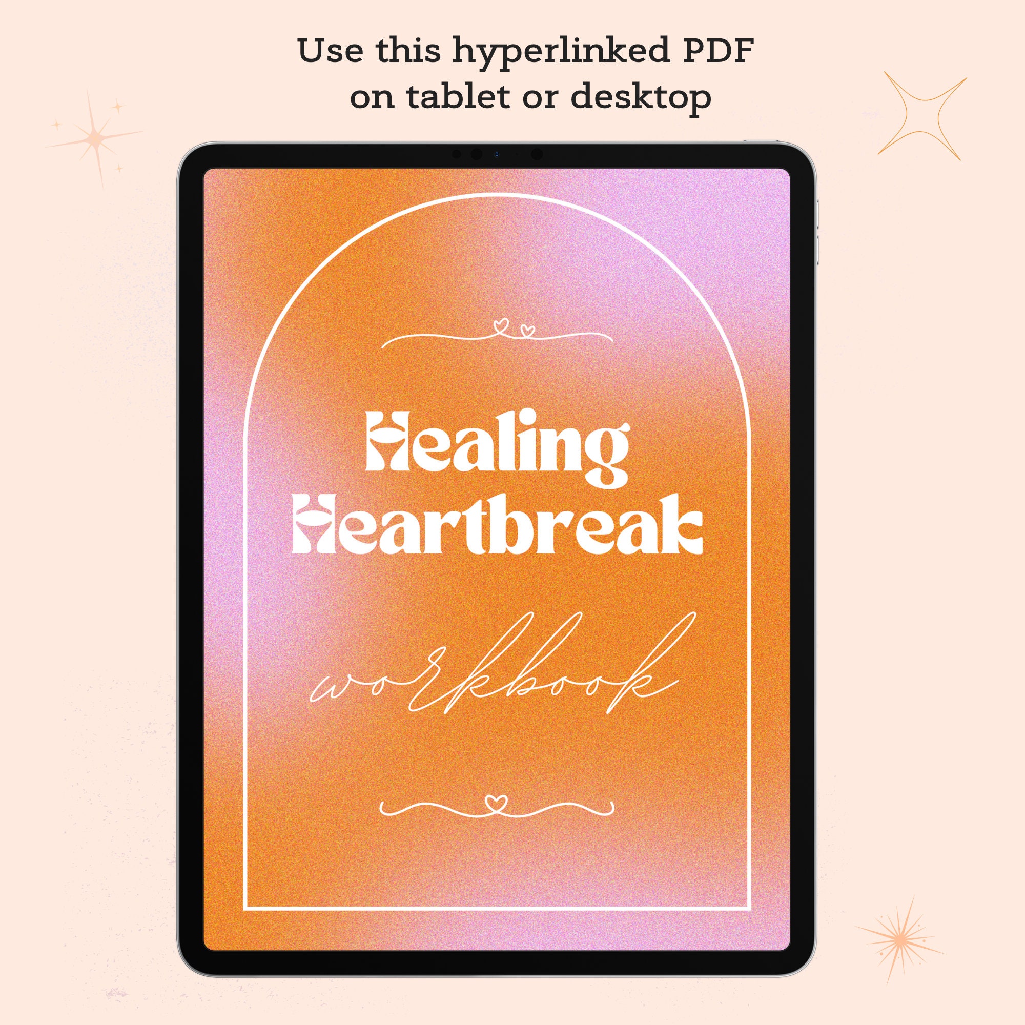 Healing Heartbreak Digital Workbook | Hyperlinked Notebook, Journal ...