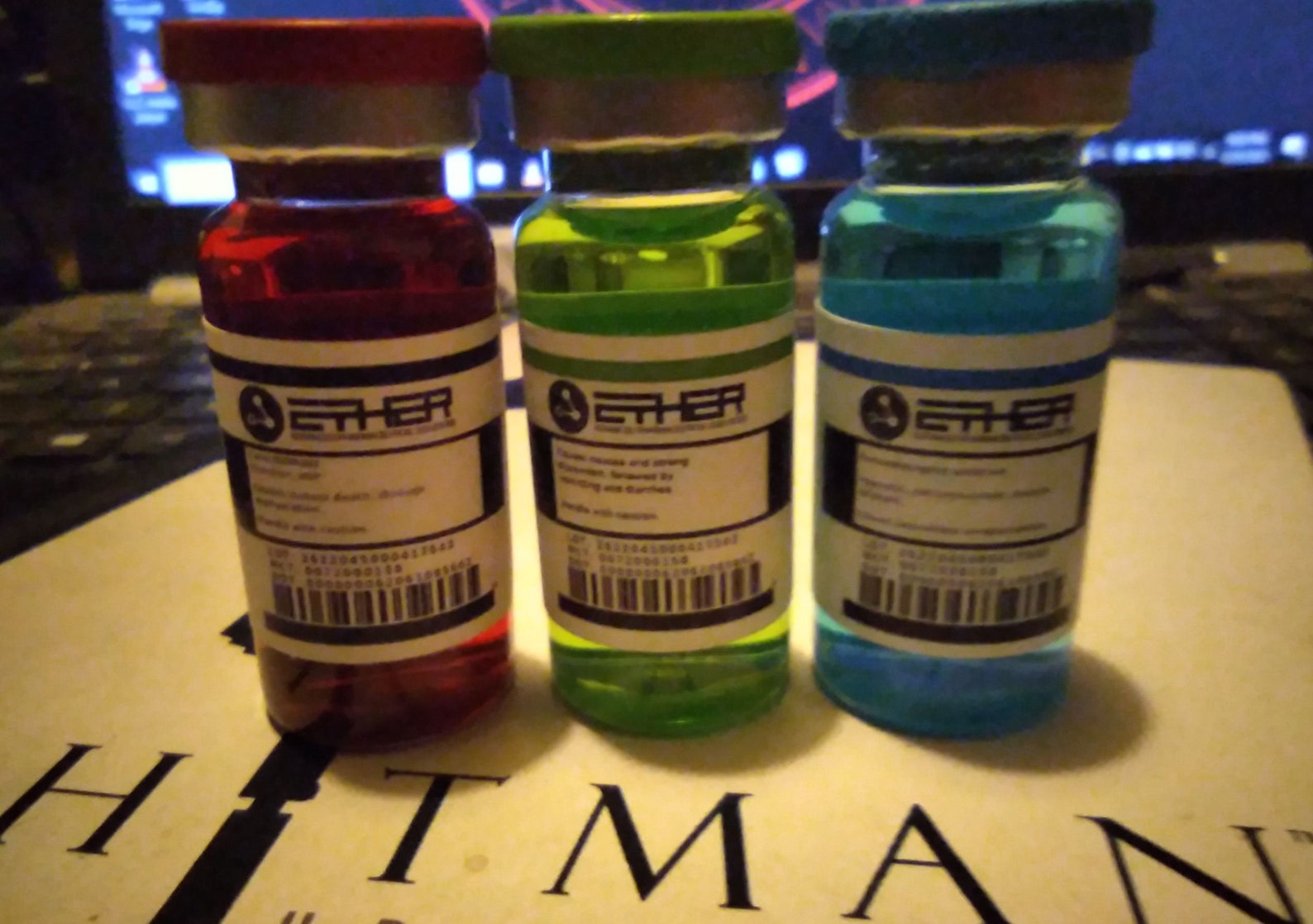 HITMAN Ether Corp. 'poison Vial' Cosplay Props set - Etsy