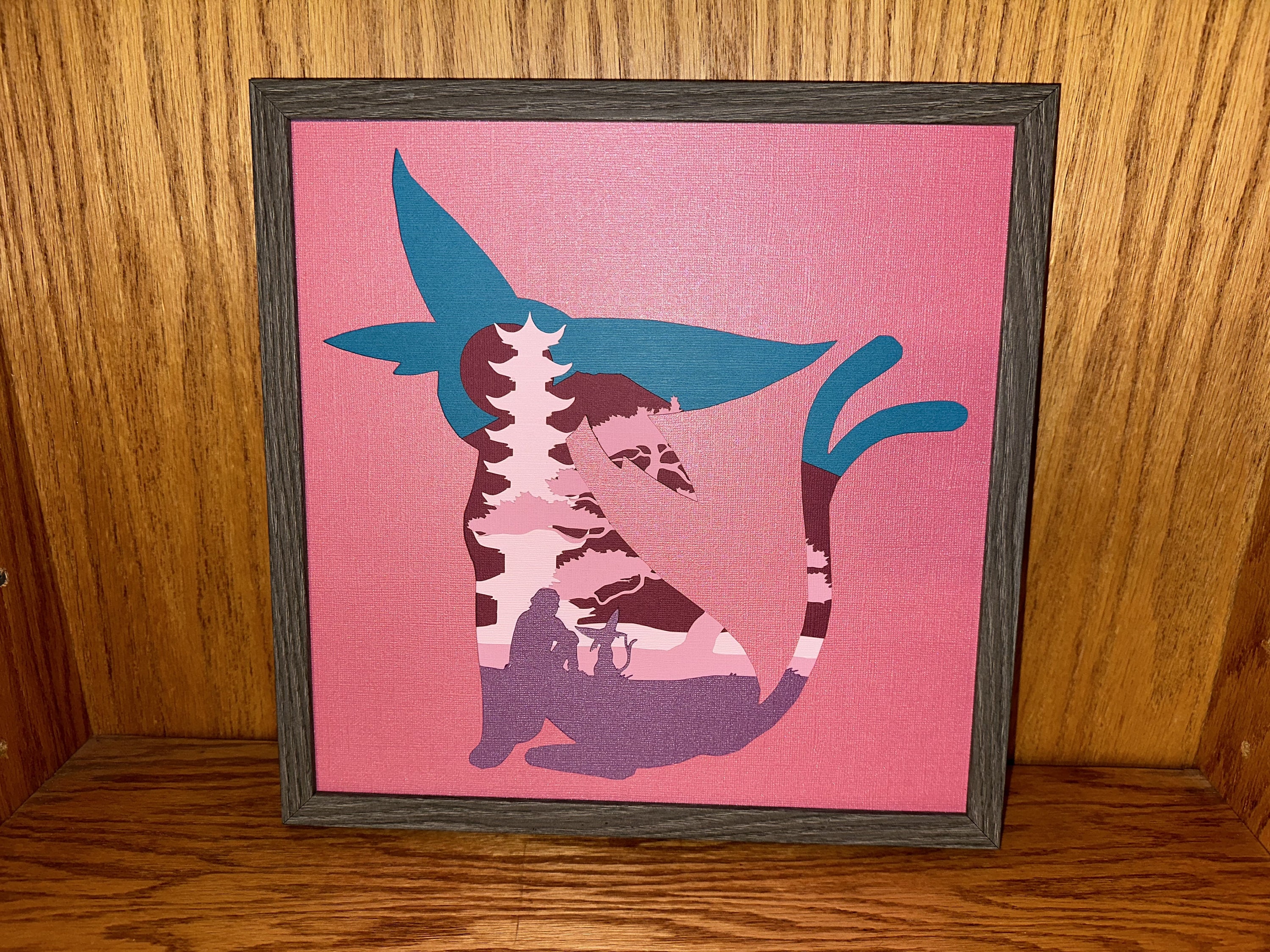 Espeon Layered Paper Wall Art - Etsy
