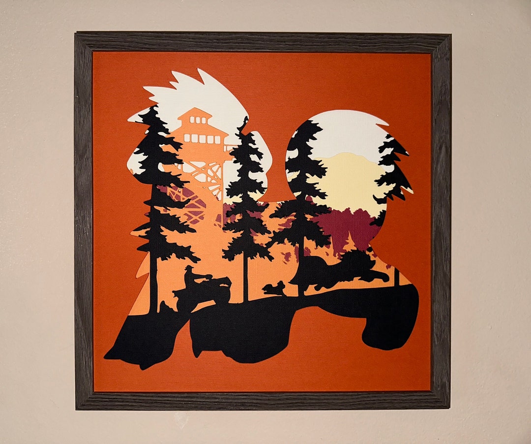 Growlithe Layered Paper Wall Art - Etsy
