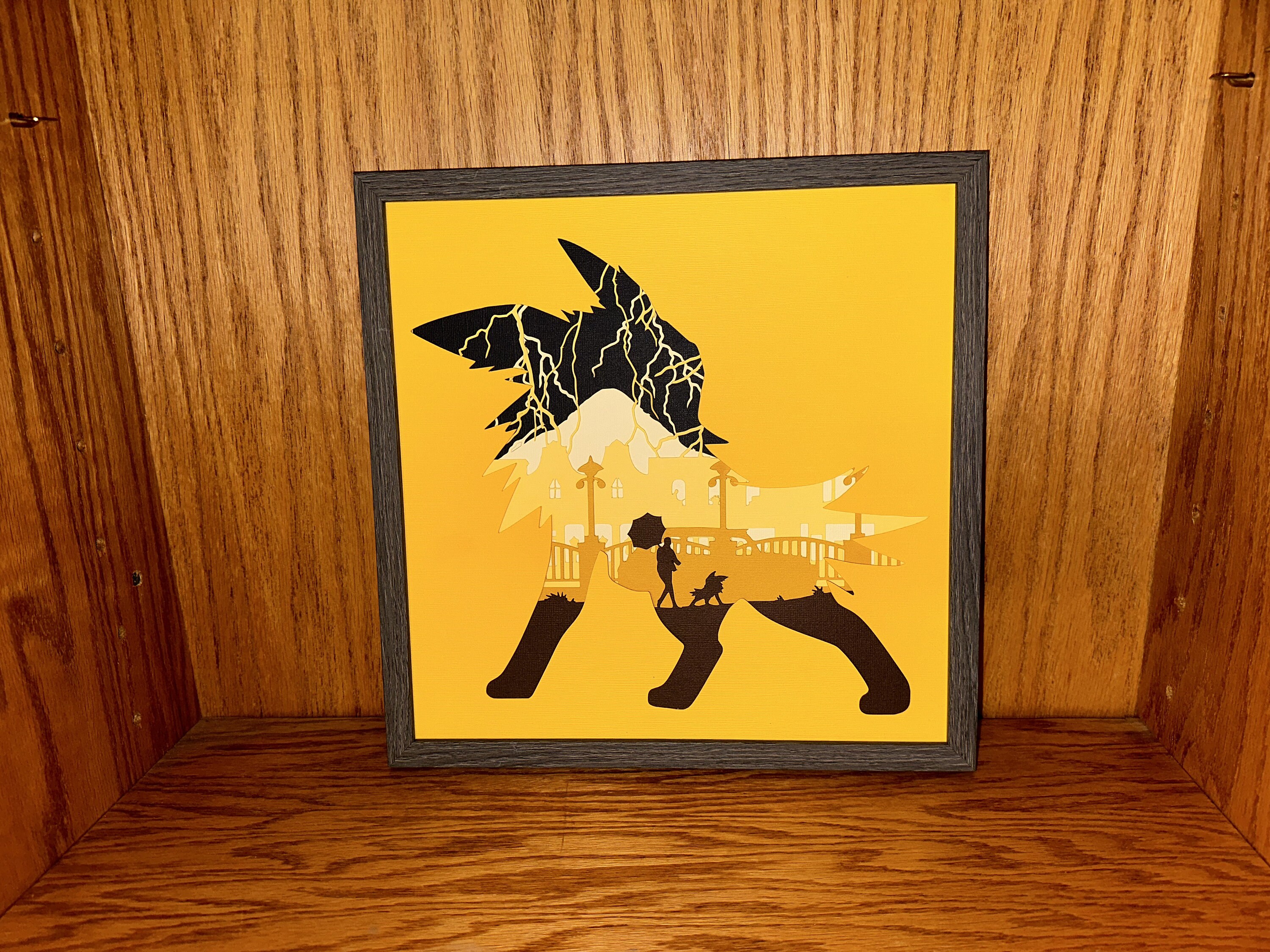 Jolteon Layered Paper Wall Art - Etsy