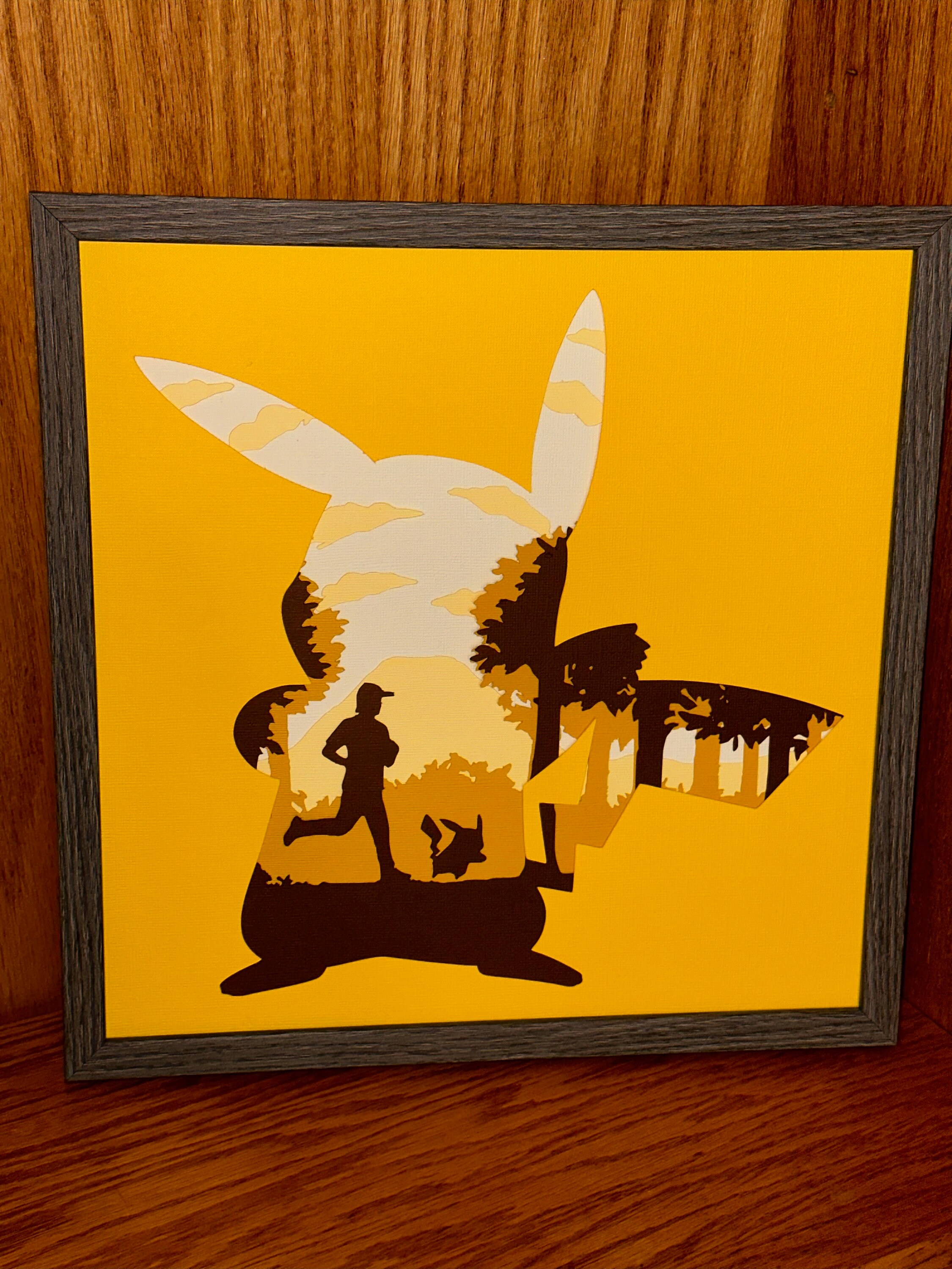 Pikachu Layered Paper Wall Art - Etsy