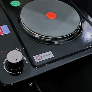 1500 W Single Hot Plate Precise Table Top Cooking, Cast Iron Heating ...