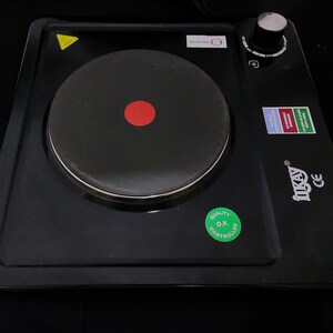 1500 W Single Hot Plate Precise Table Top Cooking, Cast Iron Heating ...