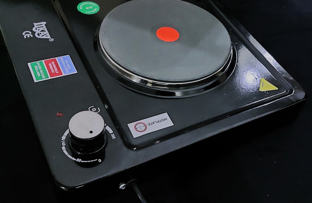 1500 W Single Hot Plate Precise Table Top Cooking, Cast Iron Heating ...