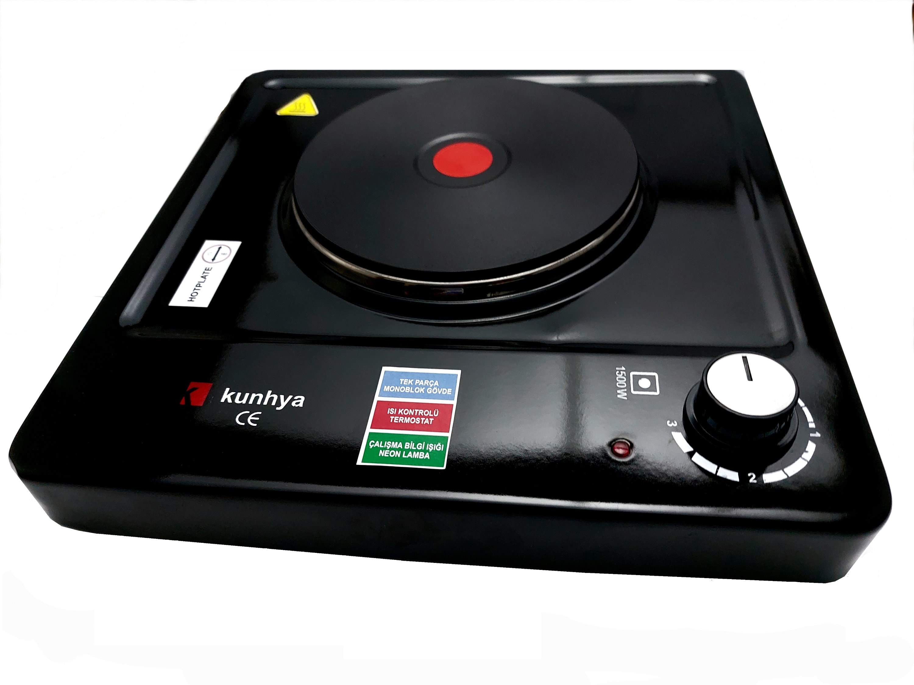 1500 W Single Hot Plate Precise Table Top Cooking, Cast Iron Heating ...