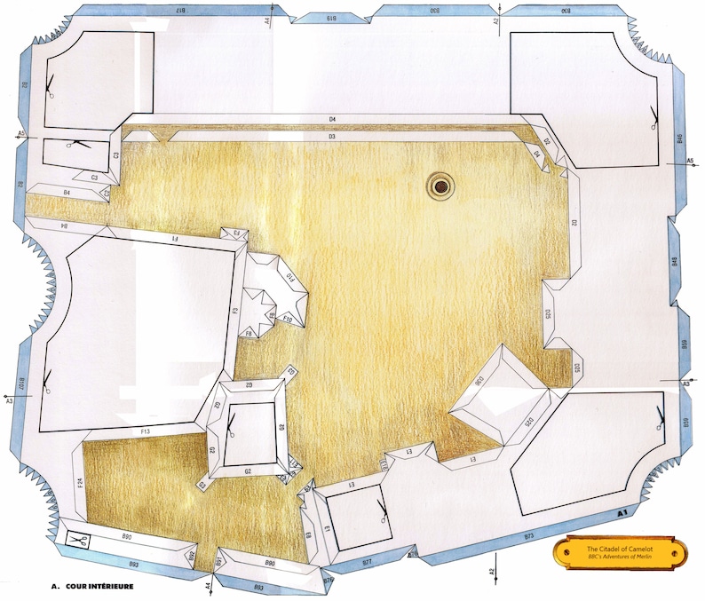 Merlin BBC Citadel of Camelot: 1/250 Scale Model (printable) - Etsy