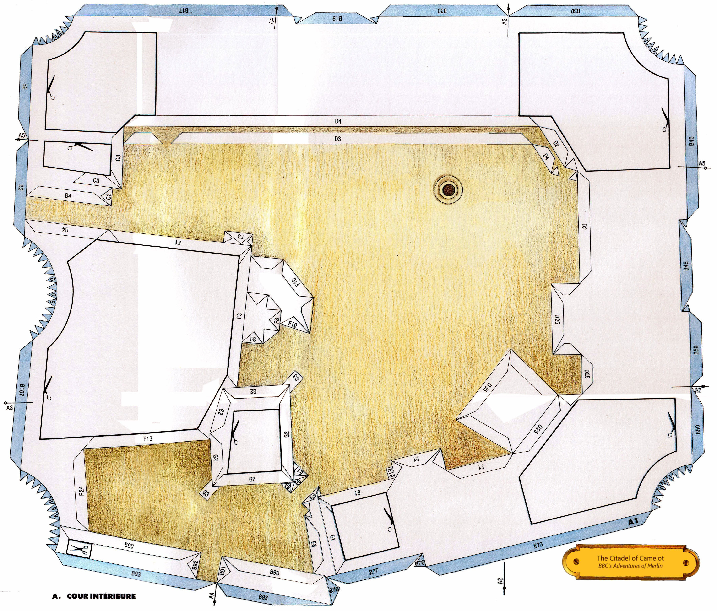 Merlin BBC Citadel of Camelot: 1/250 Scale Model (printable) - Etsy