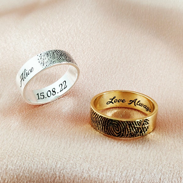 Fingerprint Ring - Etsy