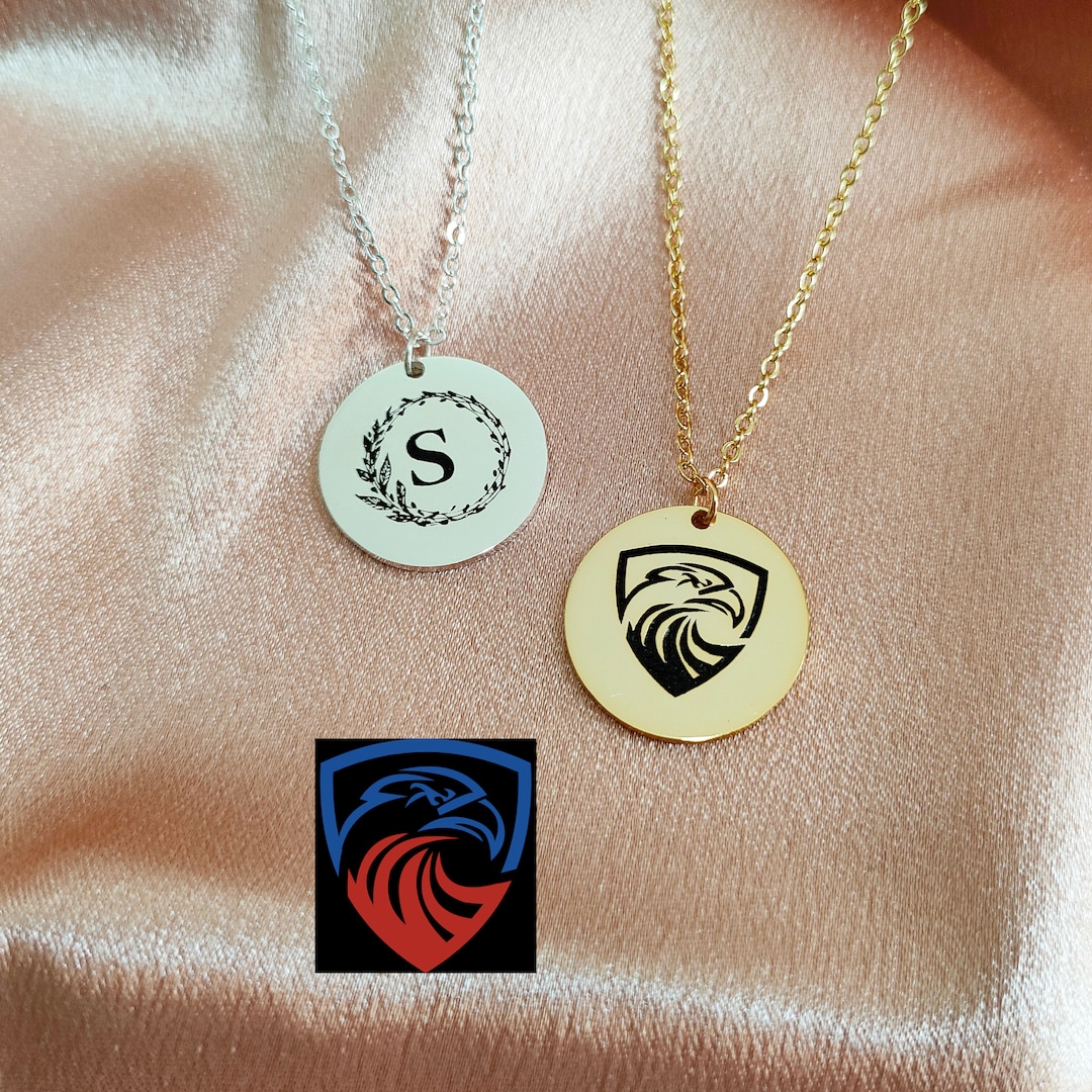 Custom Logo Necklace,kids Drawing Art Jewelry,,portrait Logo Necklace ...