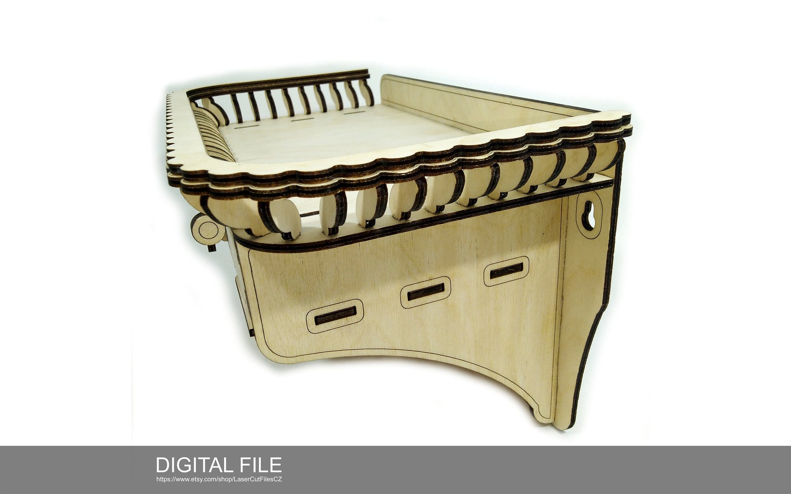 Wall Shelf A0006. Laser Cut Files SVG DXF CDR Digital - Etsy