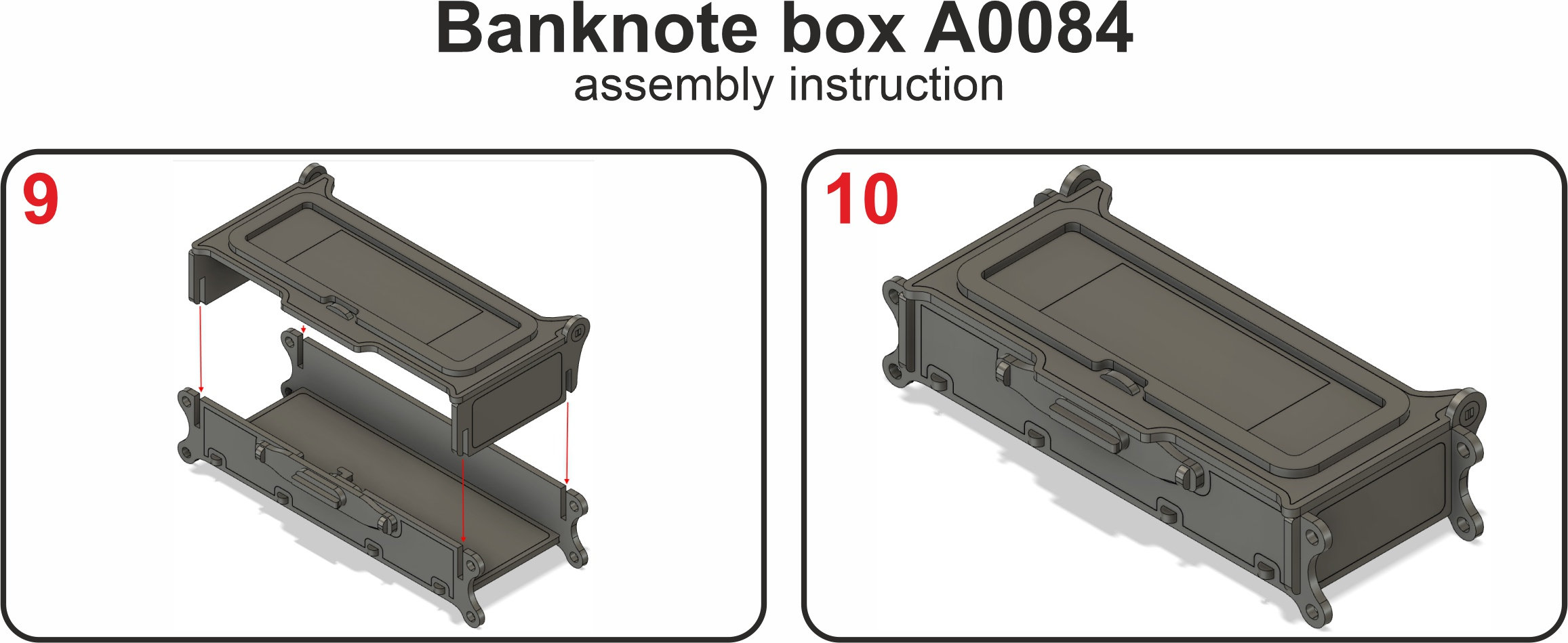 Banknote Box A0084. Laser Cut Files SVG, PDF, DXF Digital Product - Etsy