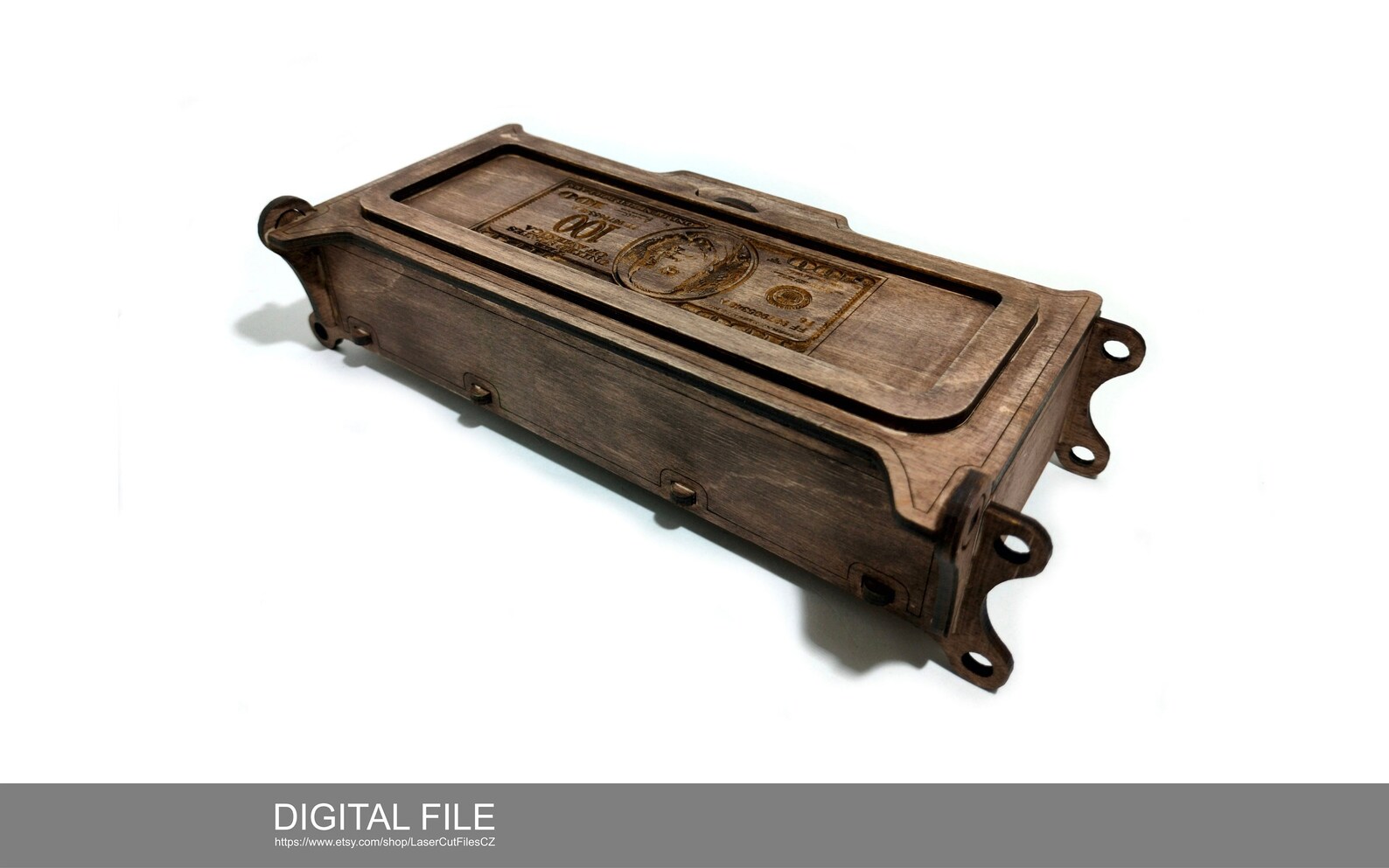 Banknote Box A0084. Laser Cut Files SVG, PDF, DXF Digital Product - Etsy