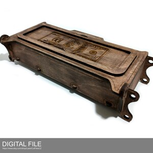 Banknote Box A0084. Laser Cut Files SVG, PDF, DXF Digital Product - Etsy