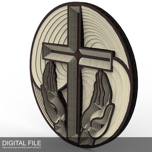 Multi-layered Cross. Version K4. Laser Cut Files SVG, PDF, DXF Digital ...