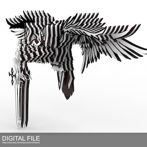 Multilayer Panel "archangel". Version A1. . Laser Cut Files SVG, PDF ...