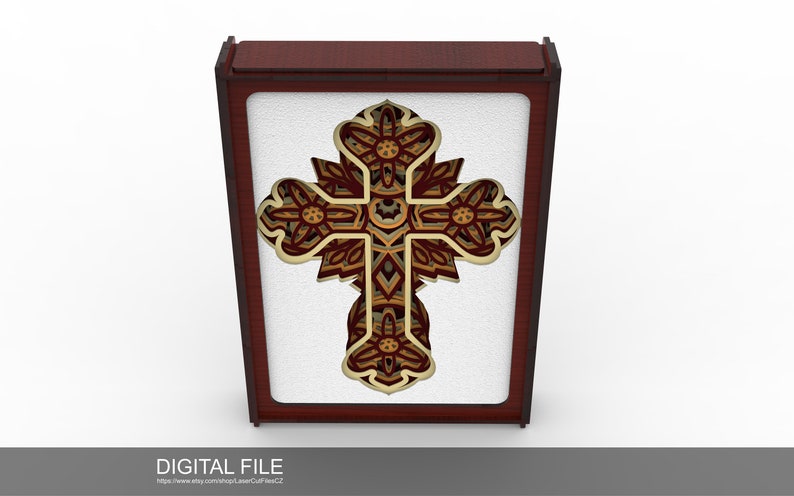 Multi-layer Pattern "cross K6". Laser Cut Files SVG, PDF, DXF Digital ...