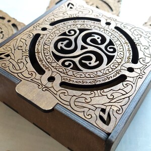 6 Celtic Coasters With Box 00135. Laser Cut Files SVG, PDF, DXF ...