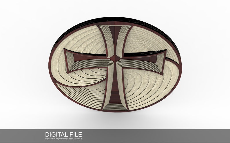 Multi-layered Cross. Version K3. Laser Cut Files SVG PDF DXF - Etsy