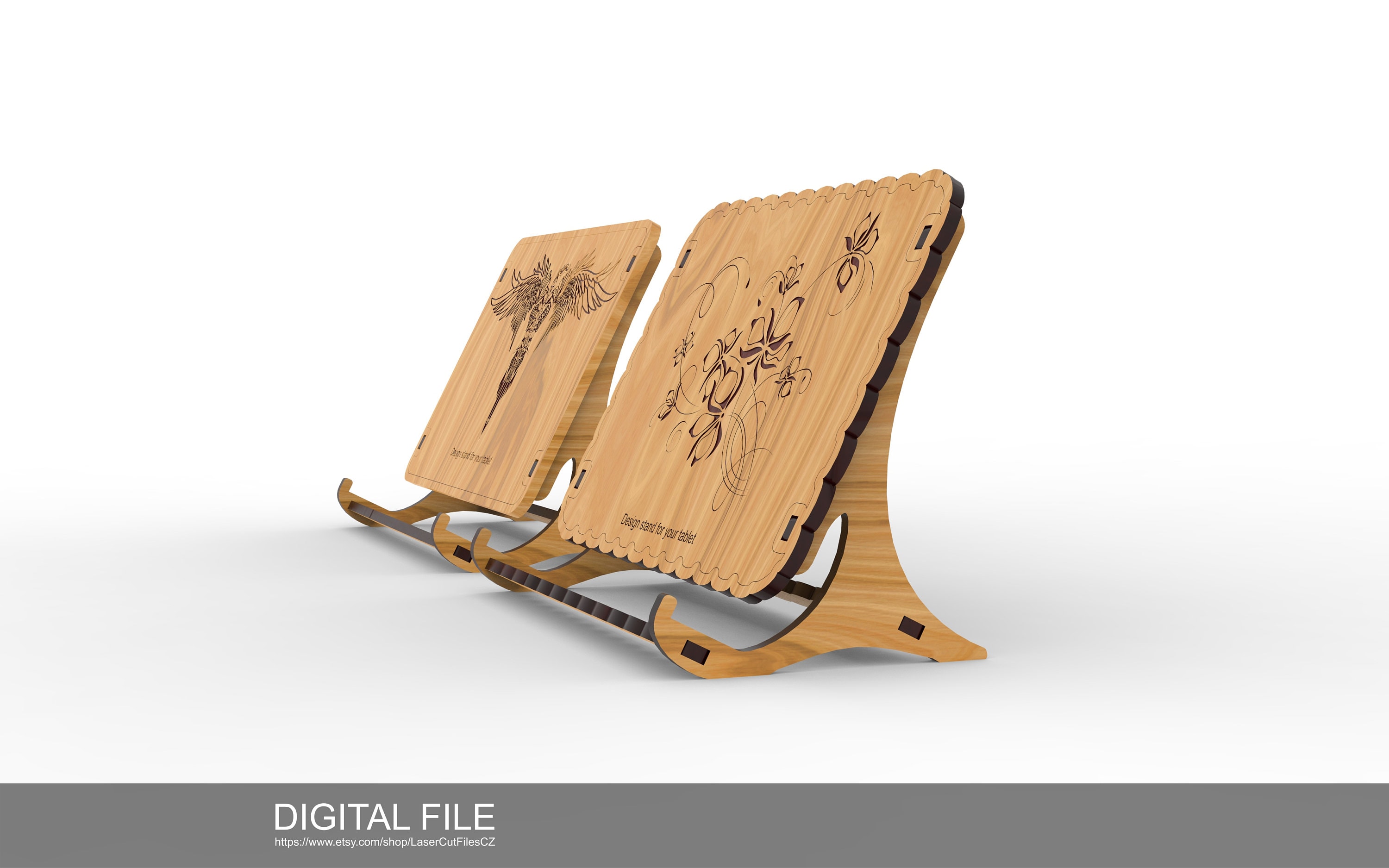 Tablet Stand A0070. Laser Cut Files SVG, PDF, DXF Digital Product - Etsy