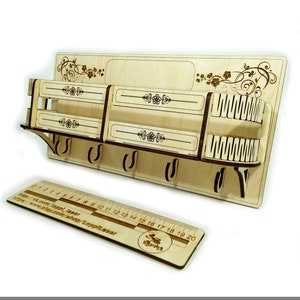 Key Shelf A0007. Laser Cut Files SVG, DXF, PDF Digital Product - Etsy