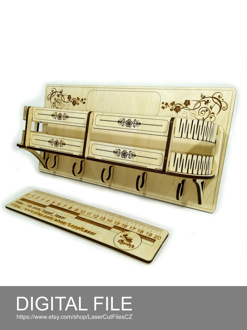 Key Shelf A0007. Laser Cut Files SVG DXF CDR Digital Product - Etsy