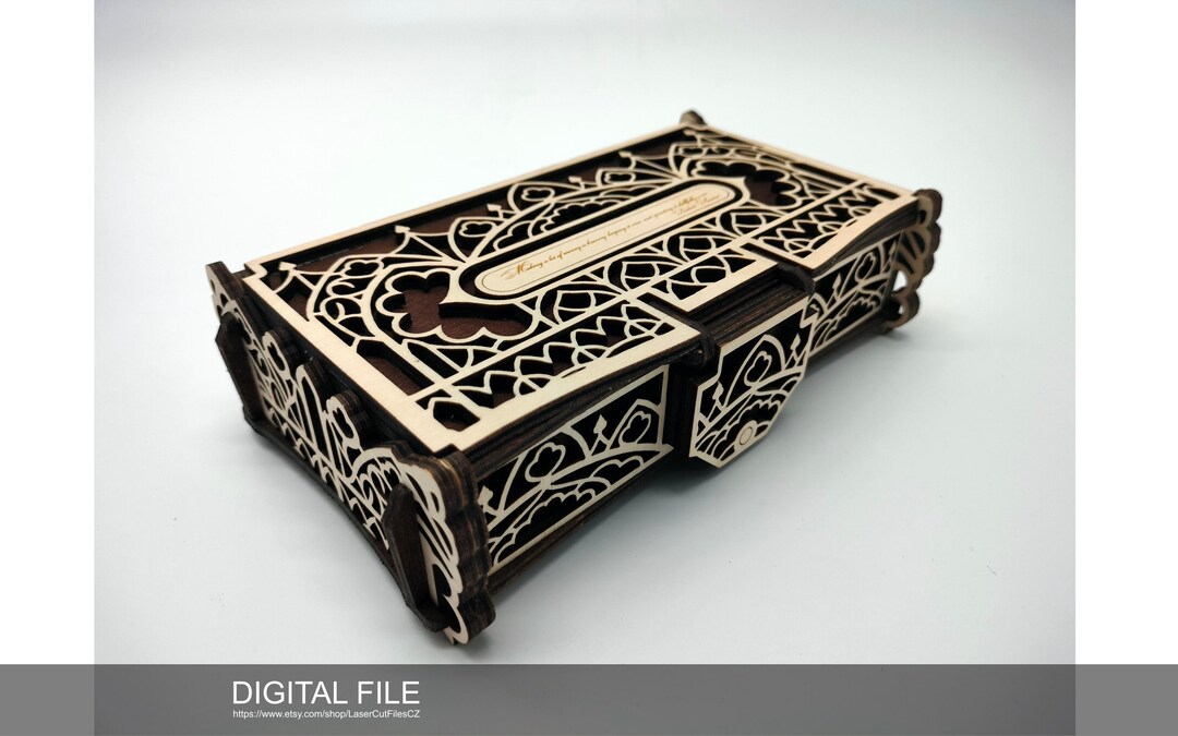 Banknote Box A0155. Laser Cut Files SVG, PDF, DXF Digital Product - Etsy