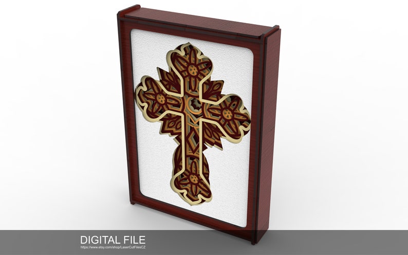 Multi-layer Pattern "cross K6". Laser Cut Files SVG, PDF, DXF Digital ...