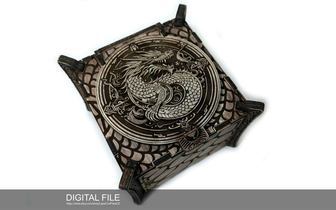 Dragon Box. Laser Cut Files SVG, PDF, DXF Digital Product - Etsy