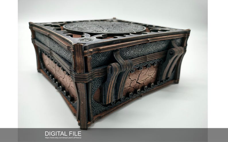 The Shaman Box A0166. Laser Cut Files SVG, PDF, DXF Digital Product - Etsy