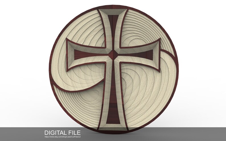 Multi-layered Cross. Version K3. Laser Cut Files SVG PDF DXF - Etsy