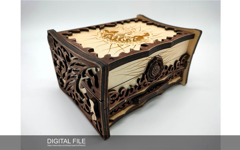 Box A0137. Laser Cut Files SVG, PDF, DXF Digital Product - Etsy