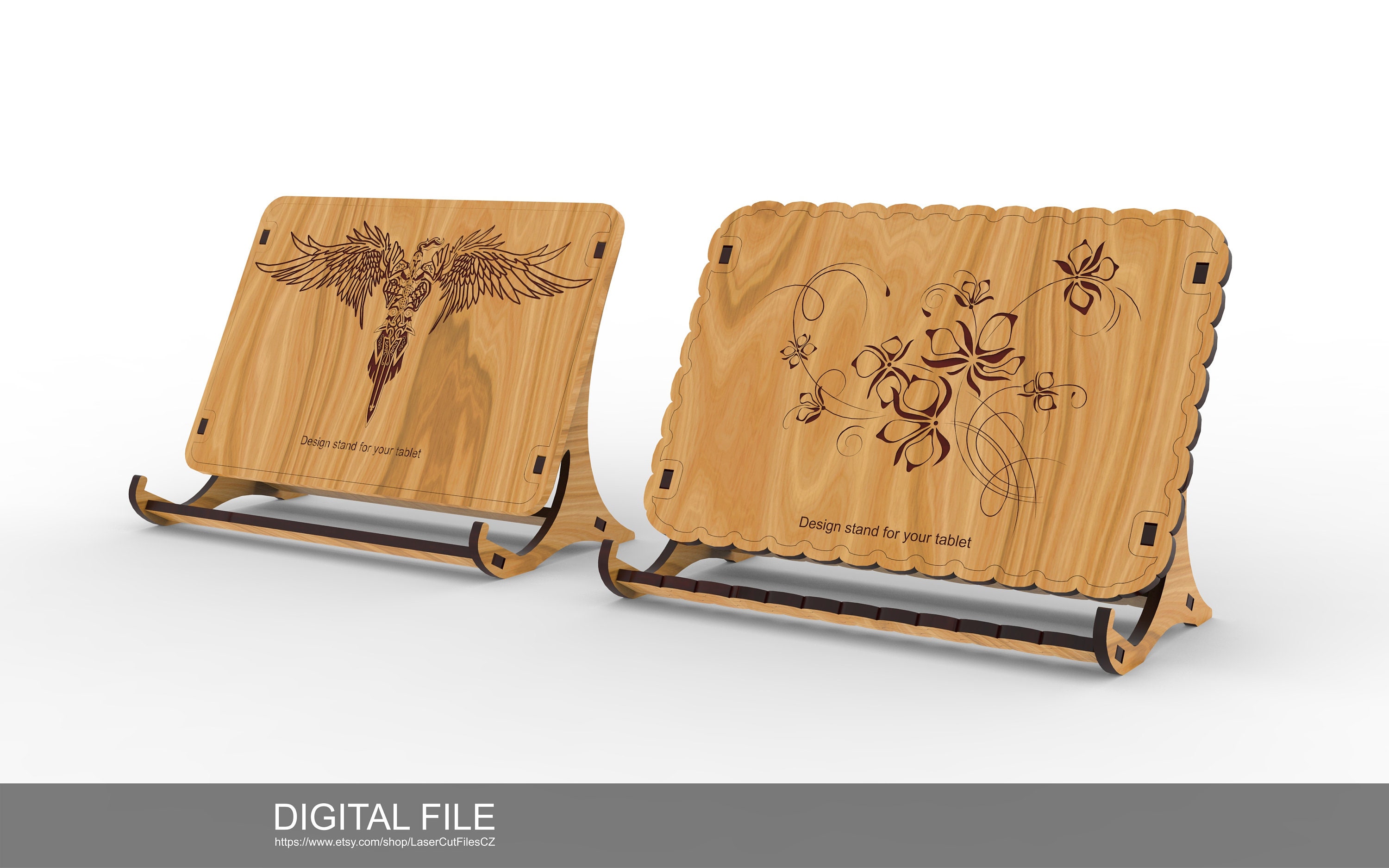 Tablet Stand A0070. Laser Cut Files SVG PDF CDR Digital - Etsy Australia