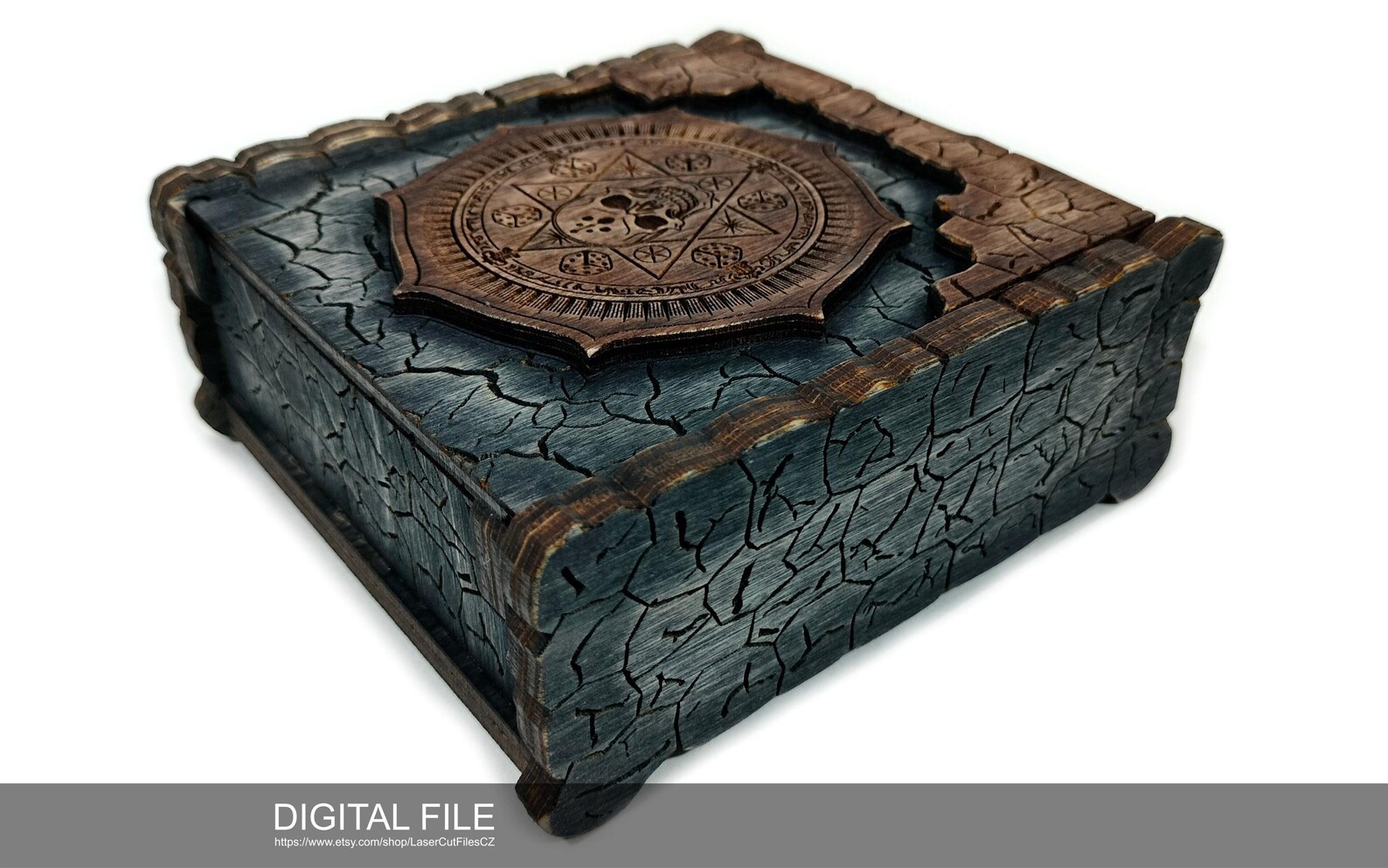 Dice Box A0122. Laser Cut Files SVG, PDF, DXF Digital Product - Etsy