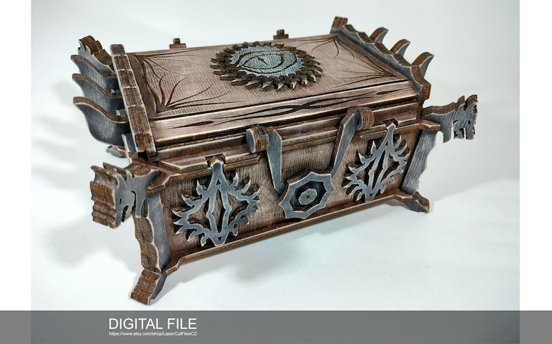 The Box Eye of the Dragon A0090. Laser Cut Files SVG, PDF, DXF Digital ...