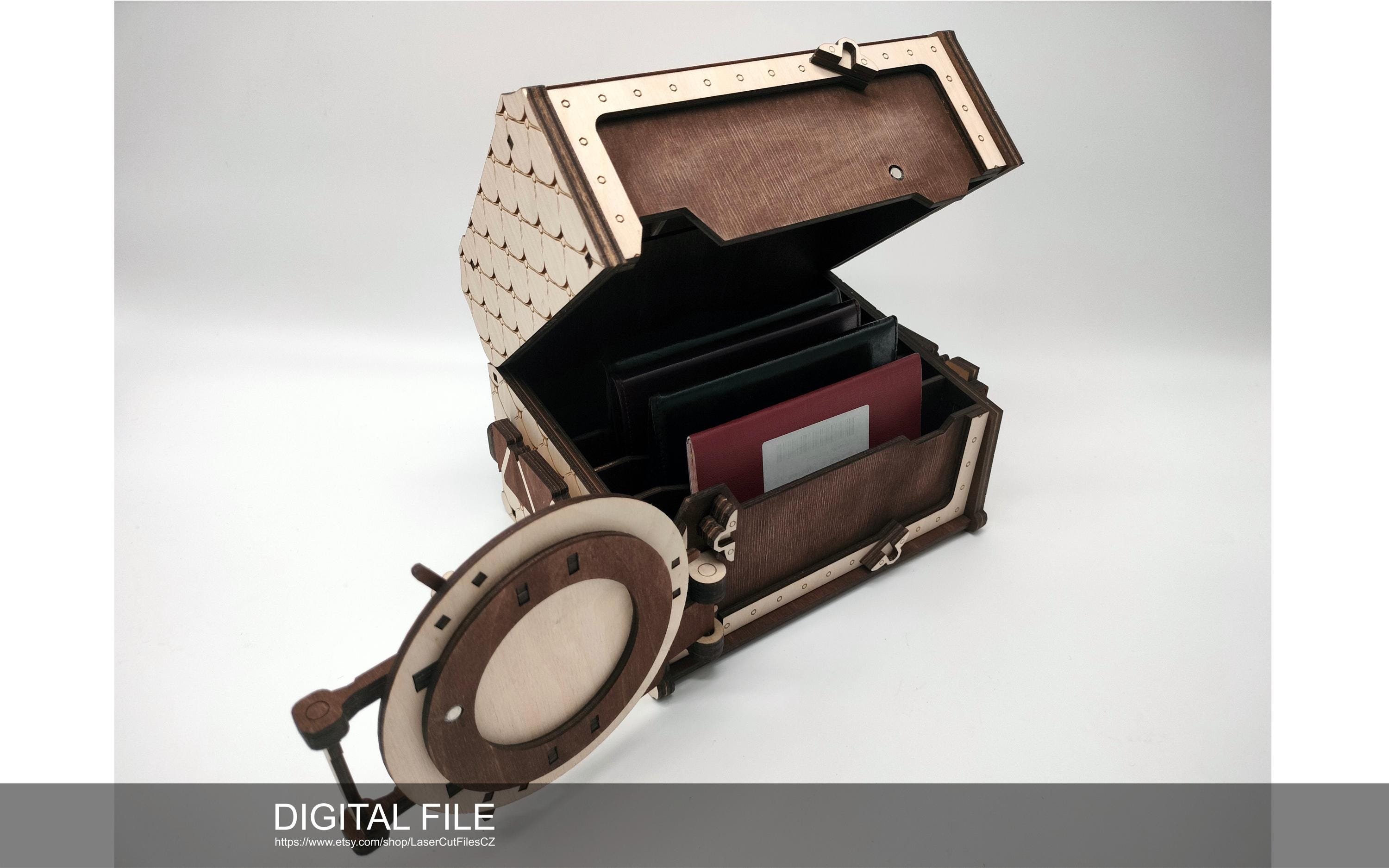 Safe Box A0139. Laser Cut Files SVG, PDF, DXF Digital Product - Etsy