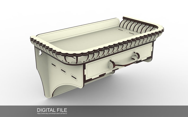 Wall Shelf A0006. Laser Cut Files SVG DXF CDR Digital - Etsy