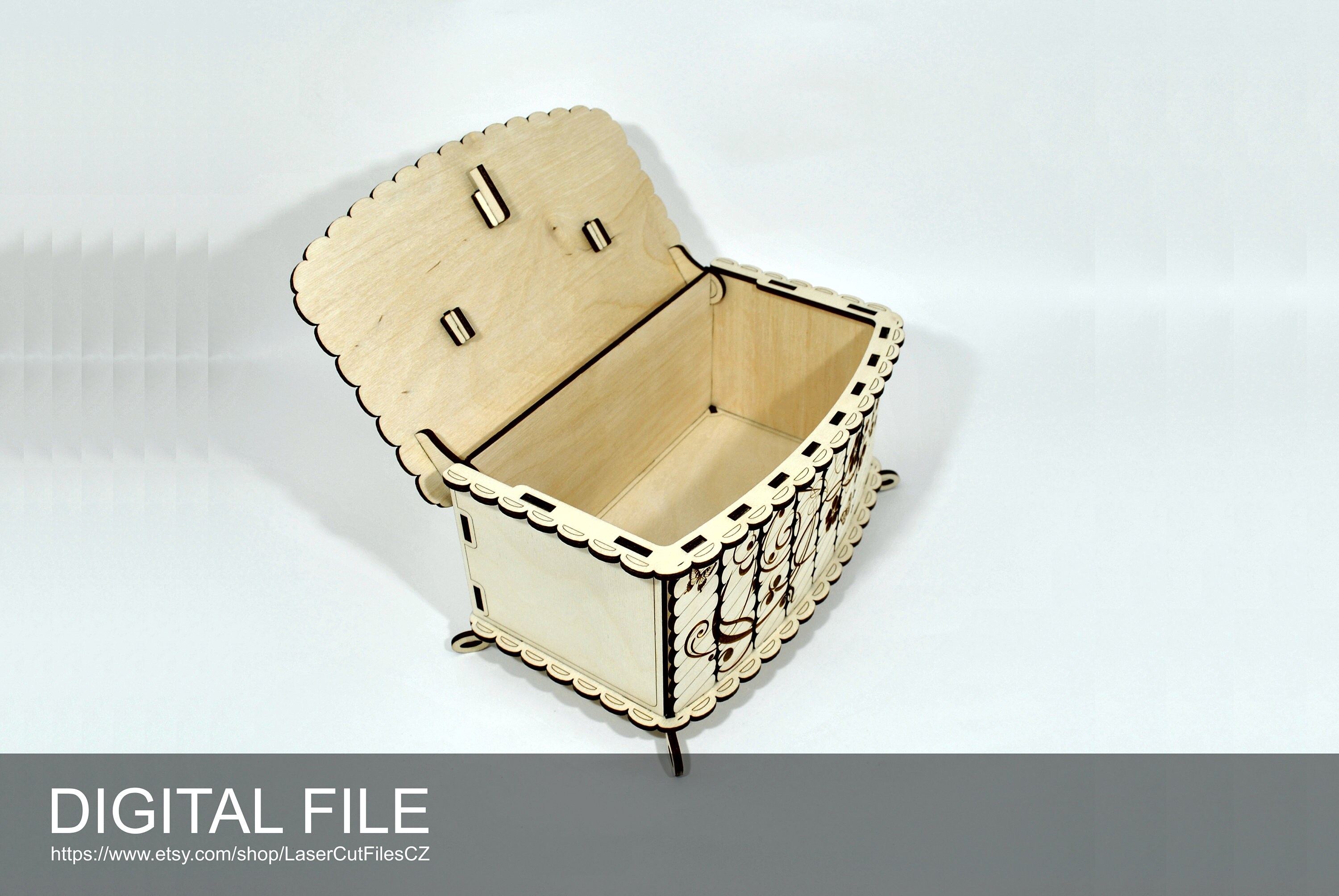 Box A0026. Laser Cut Files SVG, DXF, PDF Digital Product - Etsy