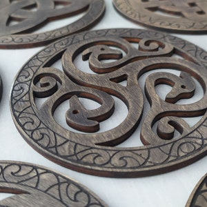 7 Celtic Coasters With Box. Laser Cut Files SVG, PDF, CDR Digital ...