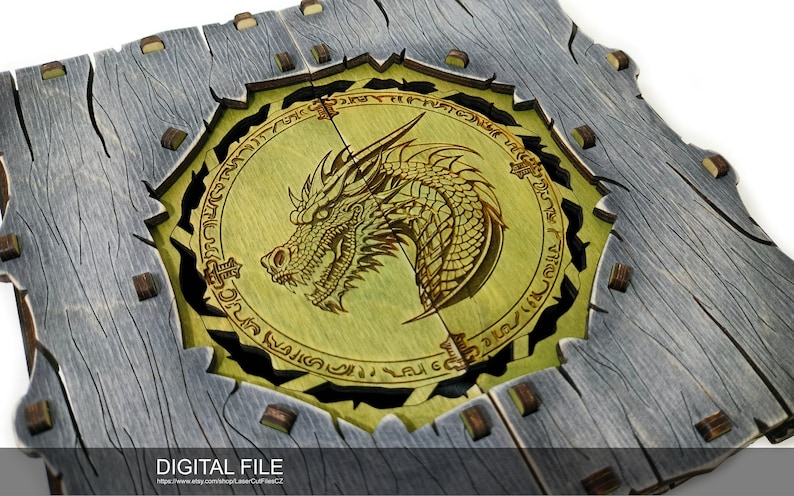 Dragon Box. Laser Cut Files SVG, PDF, DXF Digital Product - Etsy