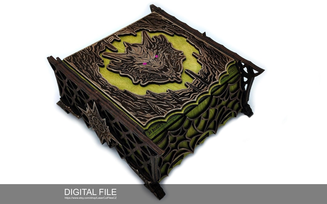 Dragon Box. Laser Cut Files SVG, PDF, DXF Digital Product - Etsy