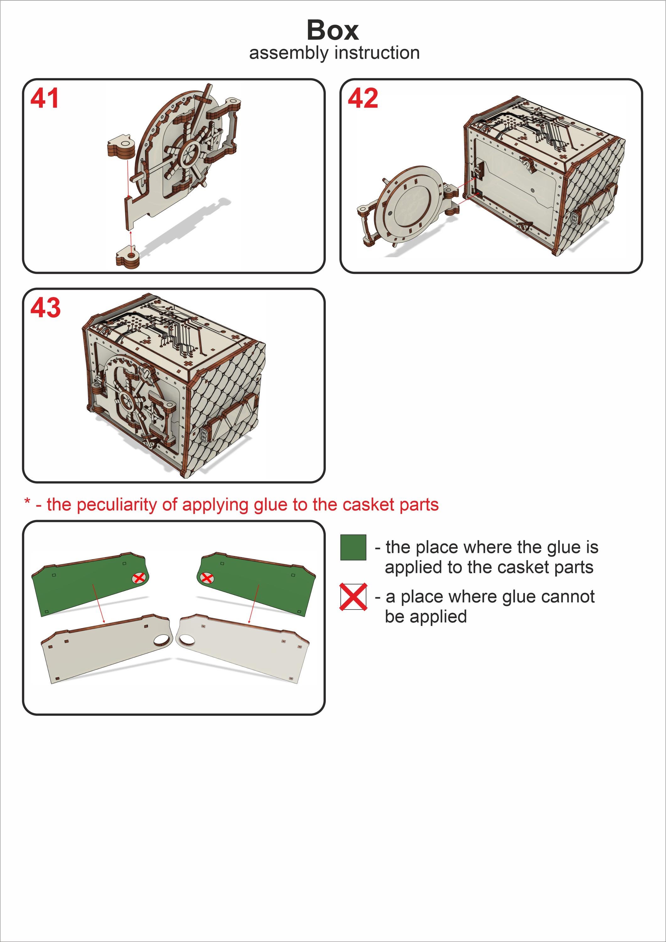 Safe Box A0139. Laser Cut Files SVG, PDF, DXF Digital Product - Etsy