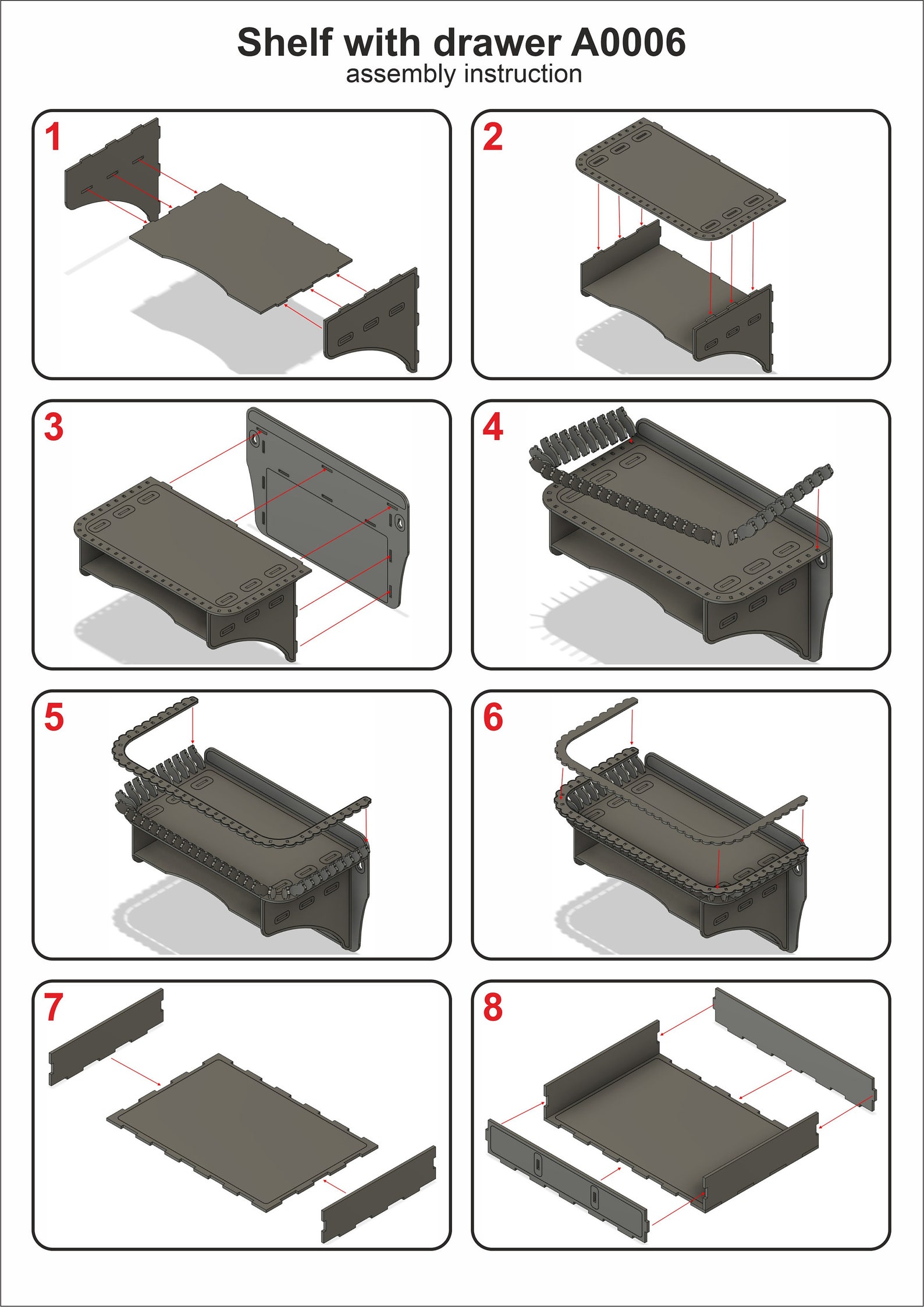 Wall Shelf A0006. Laser Cut Files SVG DXF CDR Digital - Etsy