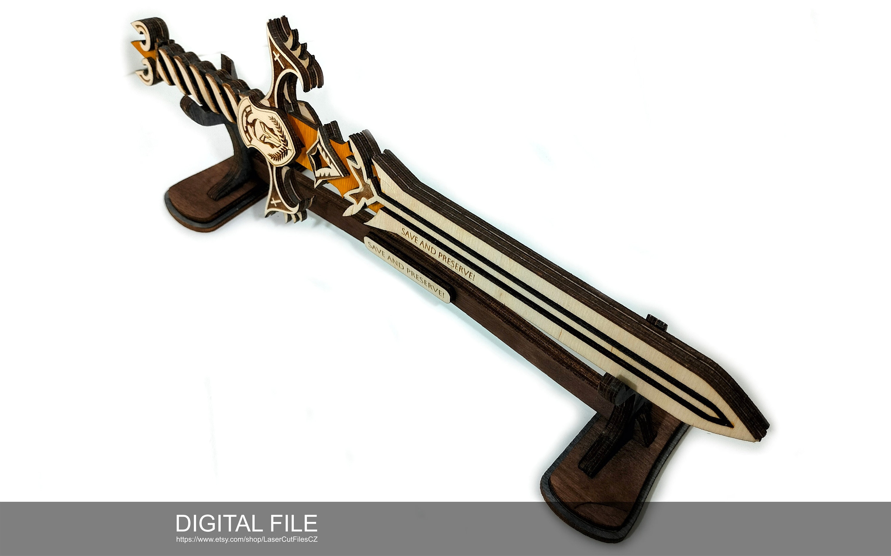 Sword A0098. Laser Cut Files SVG, PDF, DXF Digital Product - Etsy Australia