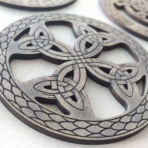 6 Celtic Coasters With Box. Laser Cut Files SVG, PDF, CDR Digital ...