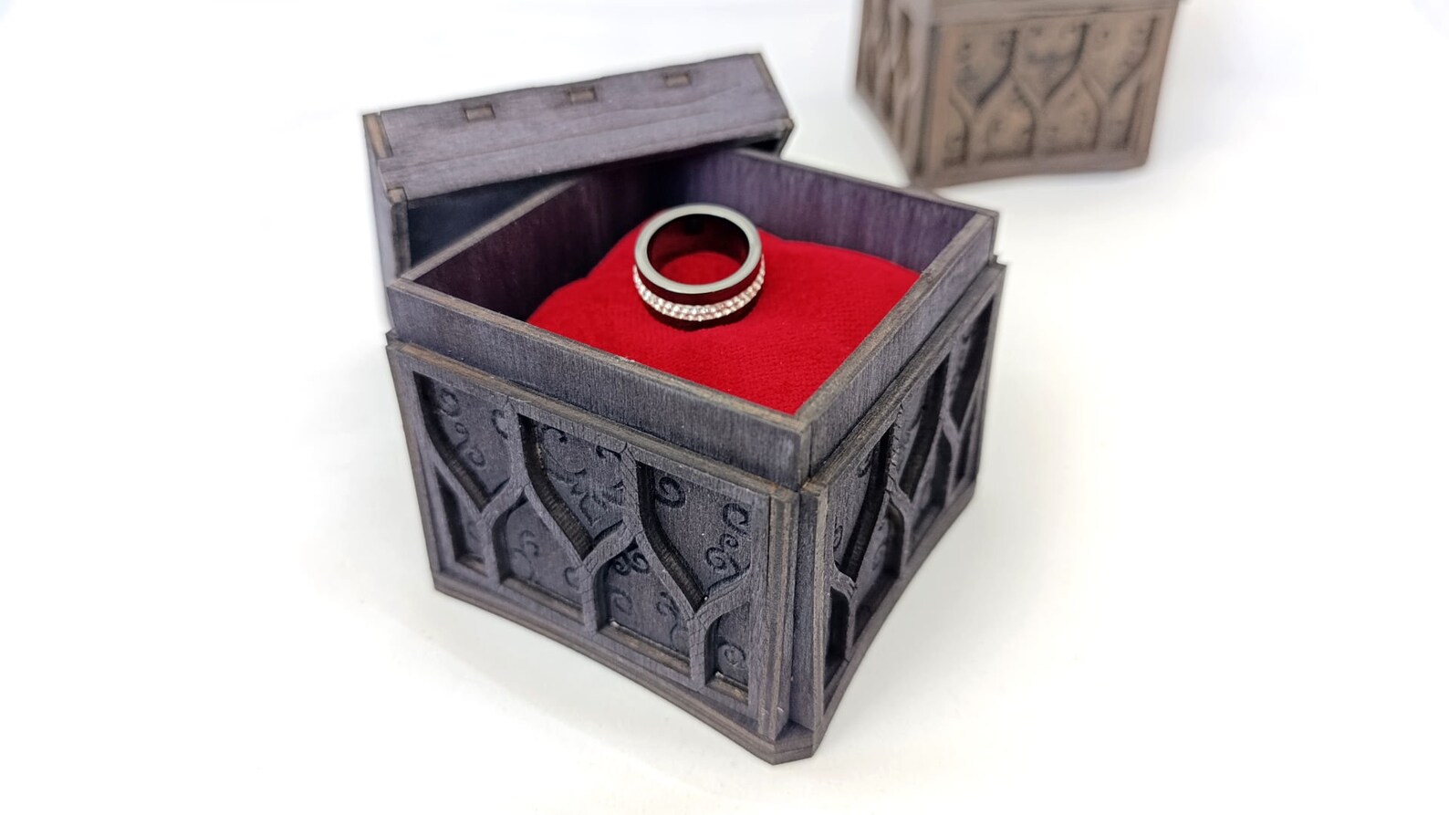 Jewelry Ring Box V.ol1005. Laser Cut Files SVG, DXF, CDR Digital ...