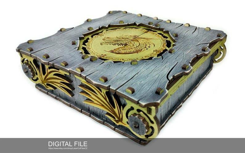 Dragon Box. Laser Cut Files SVG, PDF, DXF Digital Product - Etsy