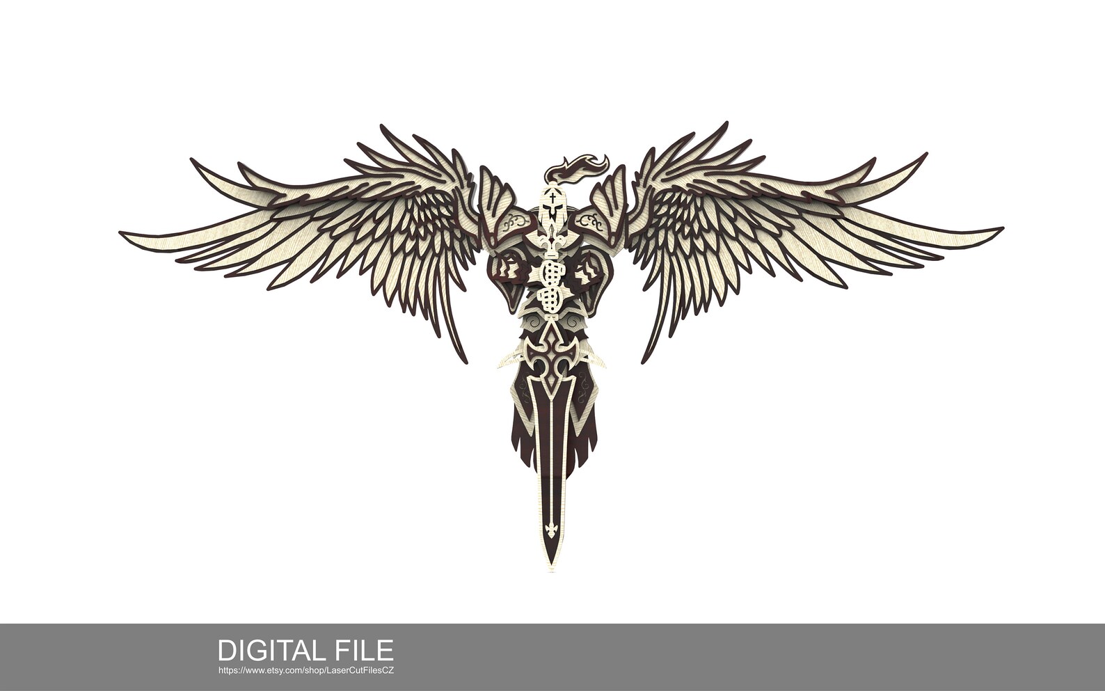Multilayer Panel archangel. Version A1. . Laser Cut Files SVG, PDF, CDR ...